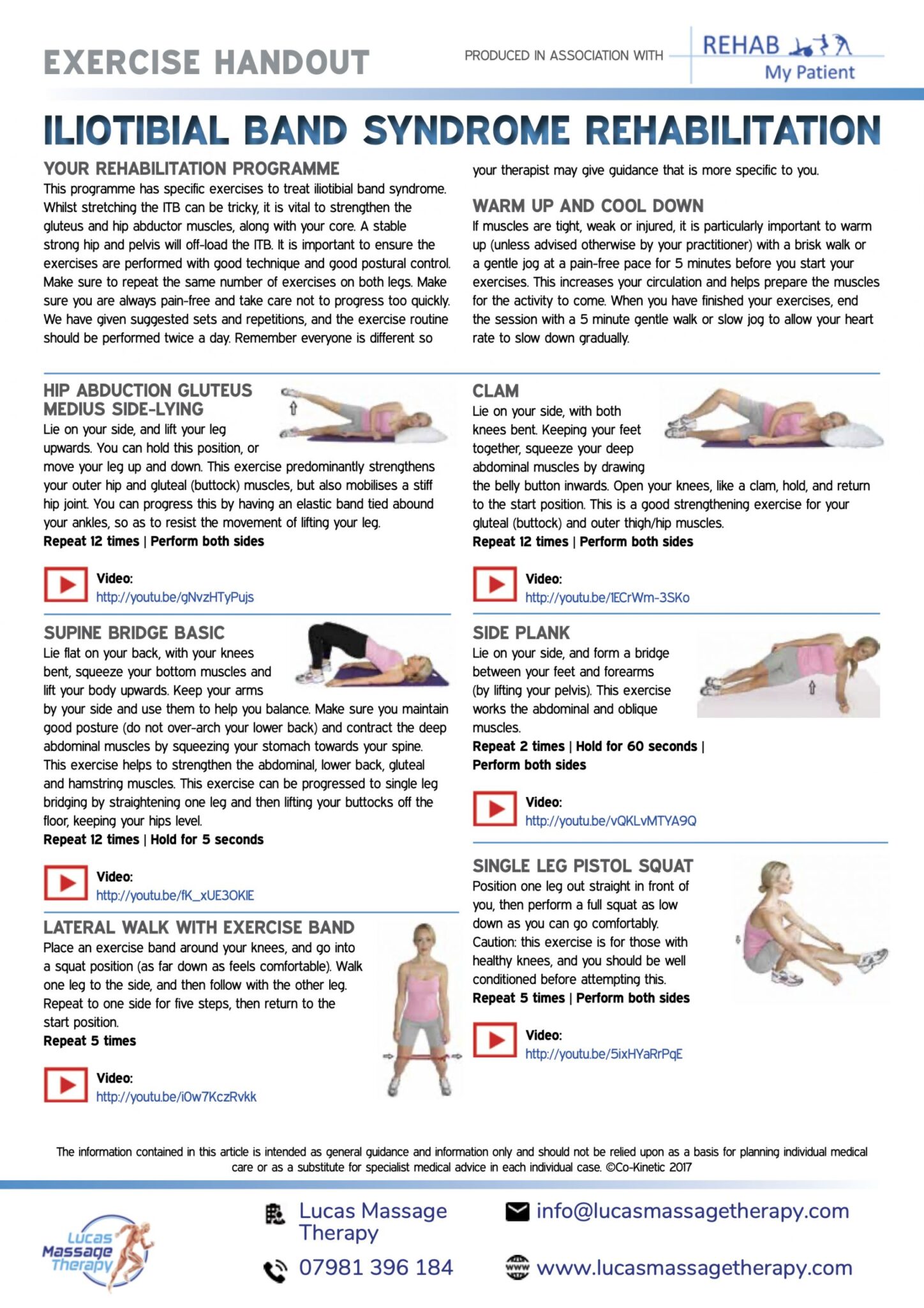 Iliotibial Band Syndrome Lucas Massage Therapy